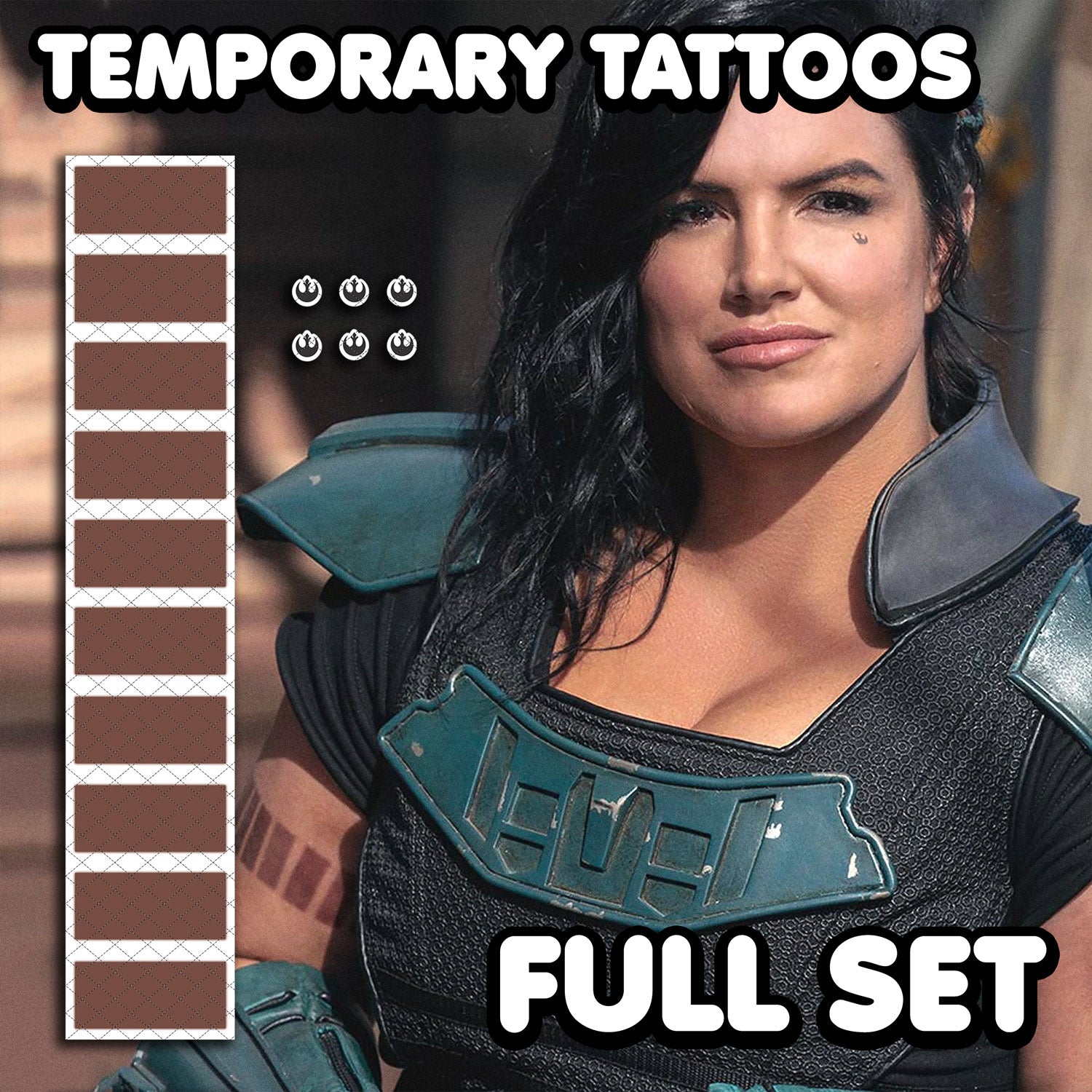 Cara Dune The Mandalorian Temporary Tattoos FULL SET AlunaCrea Cara Dune The Mandalorian Temporary Tattoos FULL SET AlunaCrea