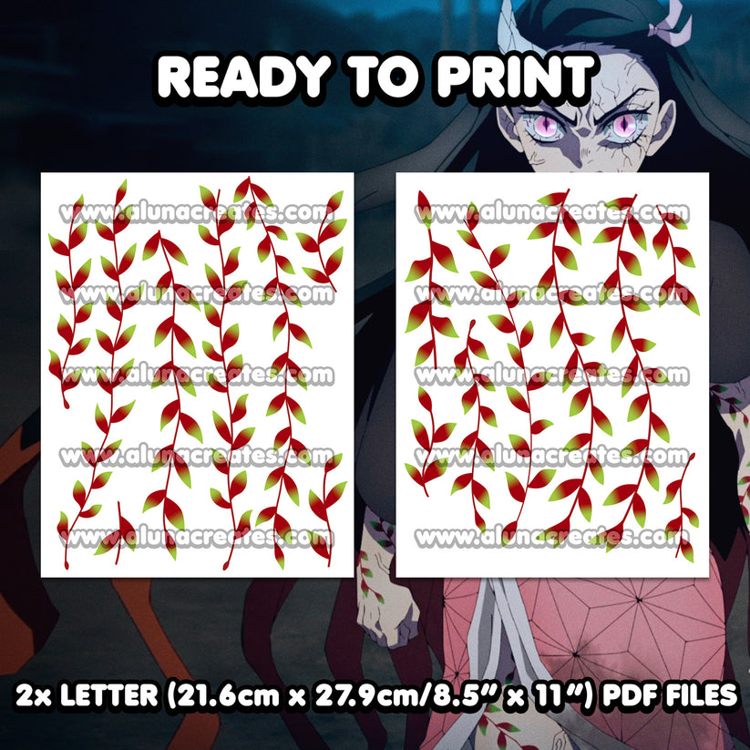Nezuko Kamado - Demon Slayer | READY TO PRINT .PDF TATTOOS | FULL SET ...